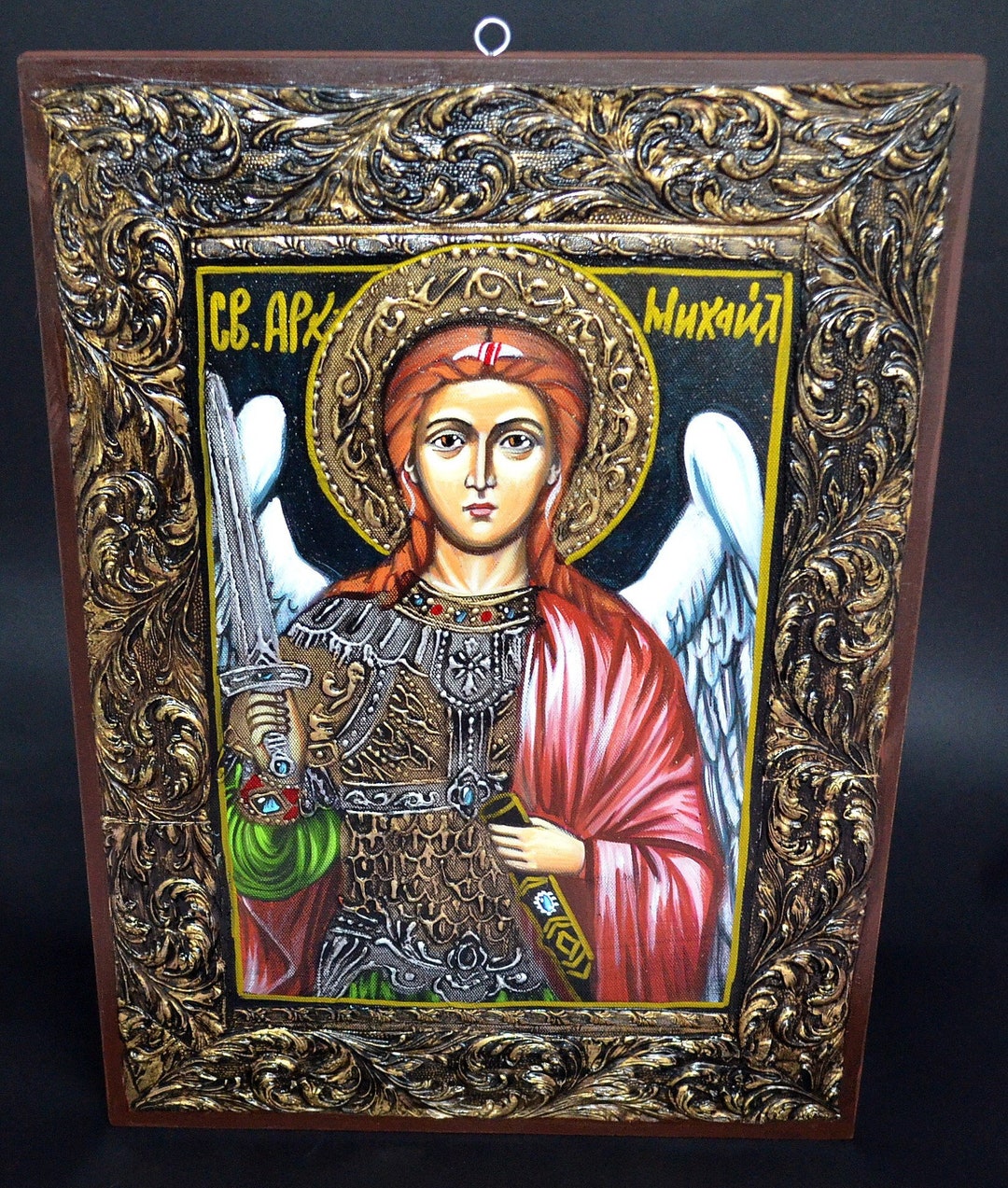 St. Michael - the Archangel - the Warrior of God - 100% Hand Painted ...