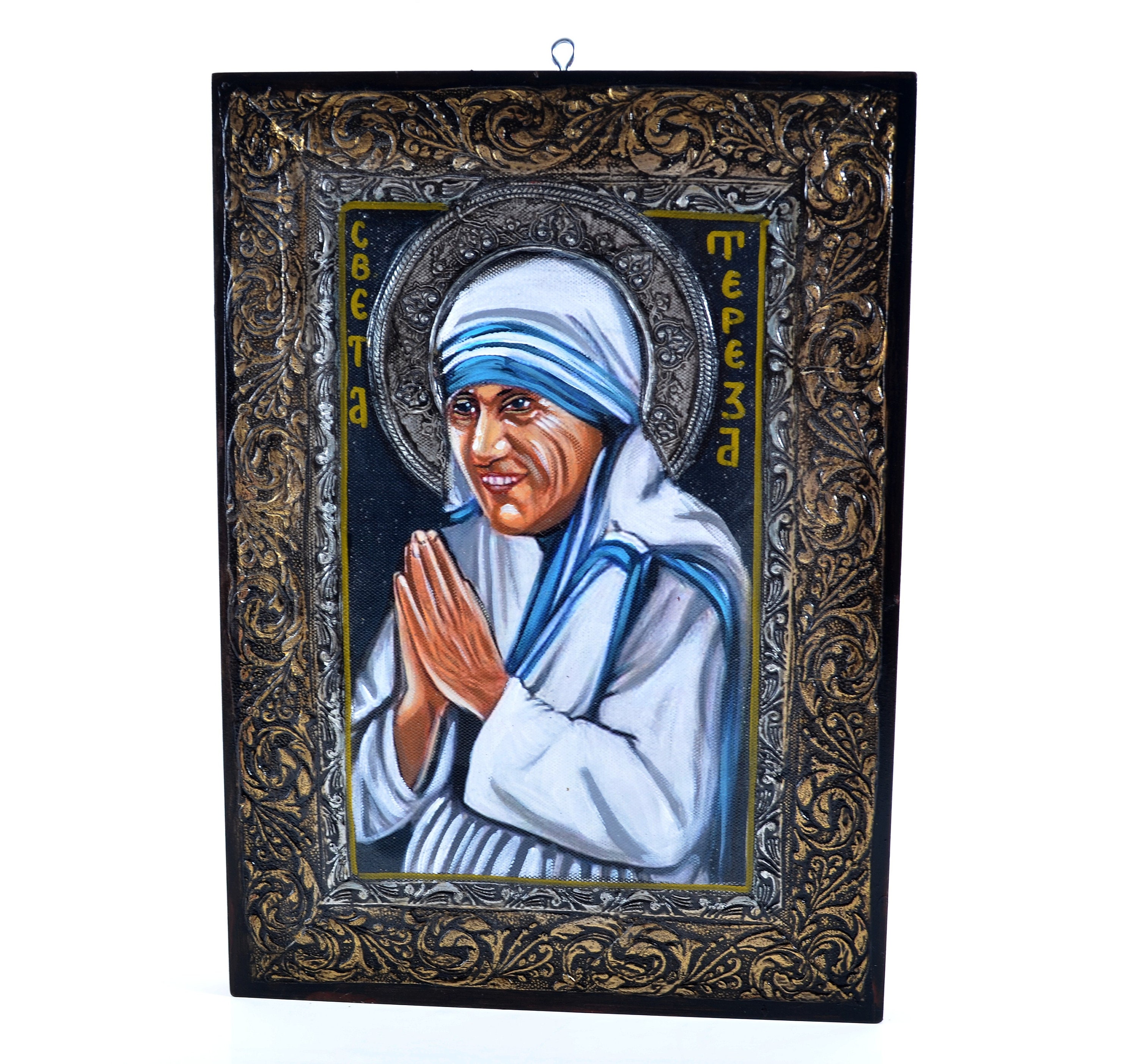 Saint Teresa of Calcutta - Mother Teresa - Unique 100% Hand Painted ...
