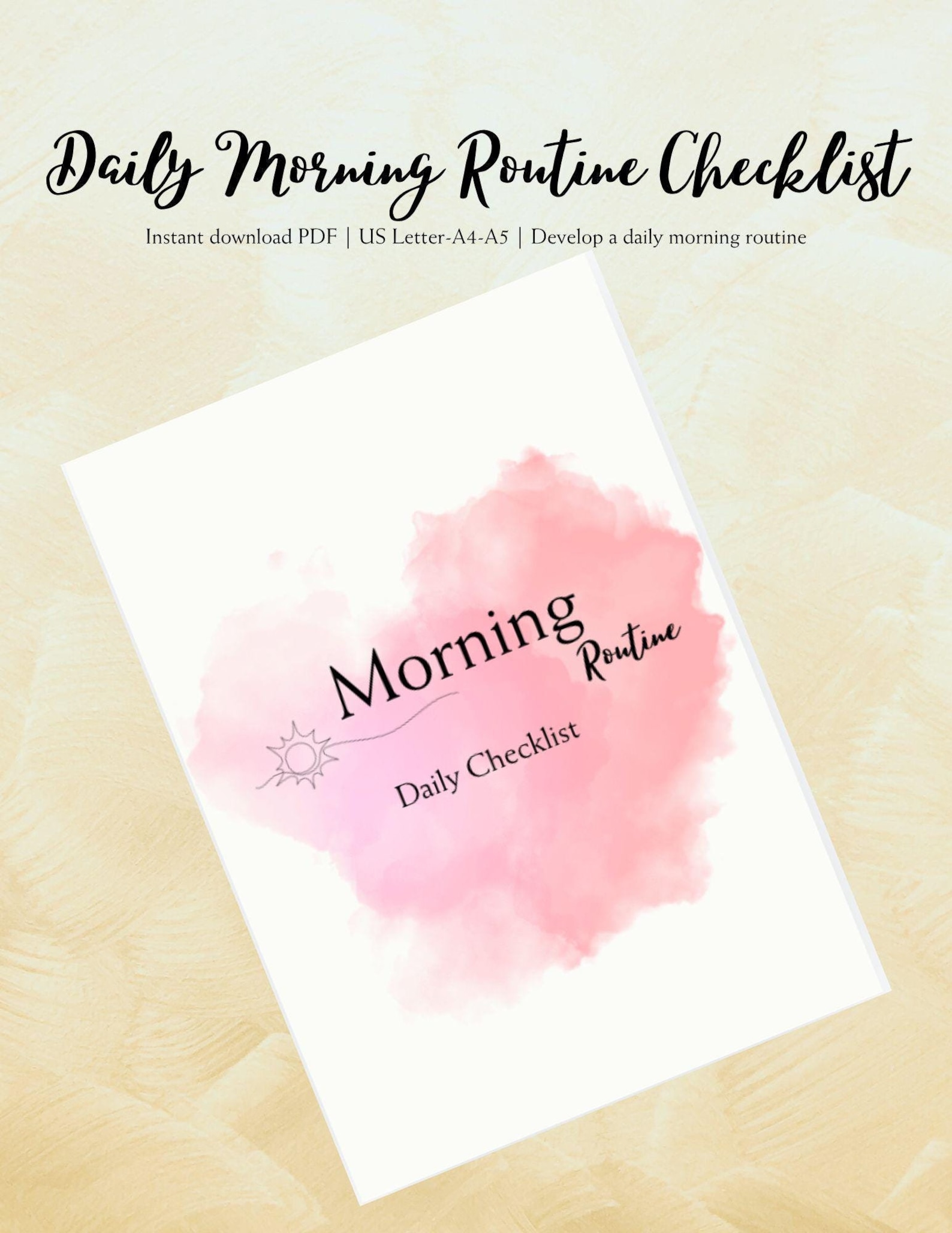 Morning Routine Checklist, Printable Checklist for Morning Routines ...