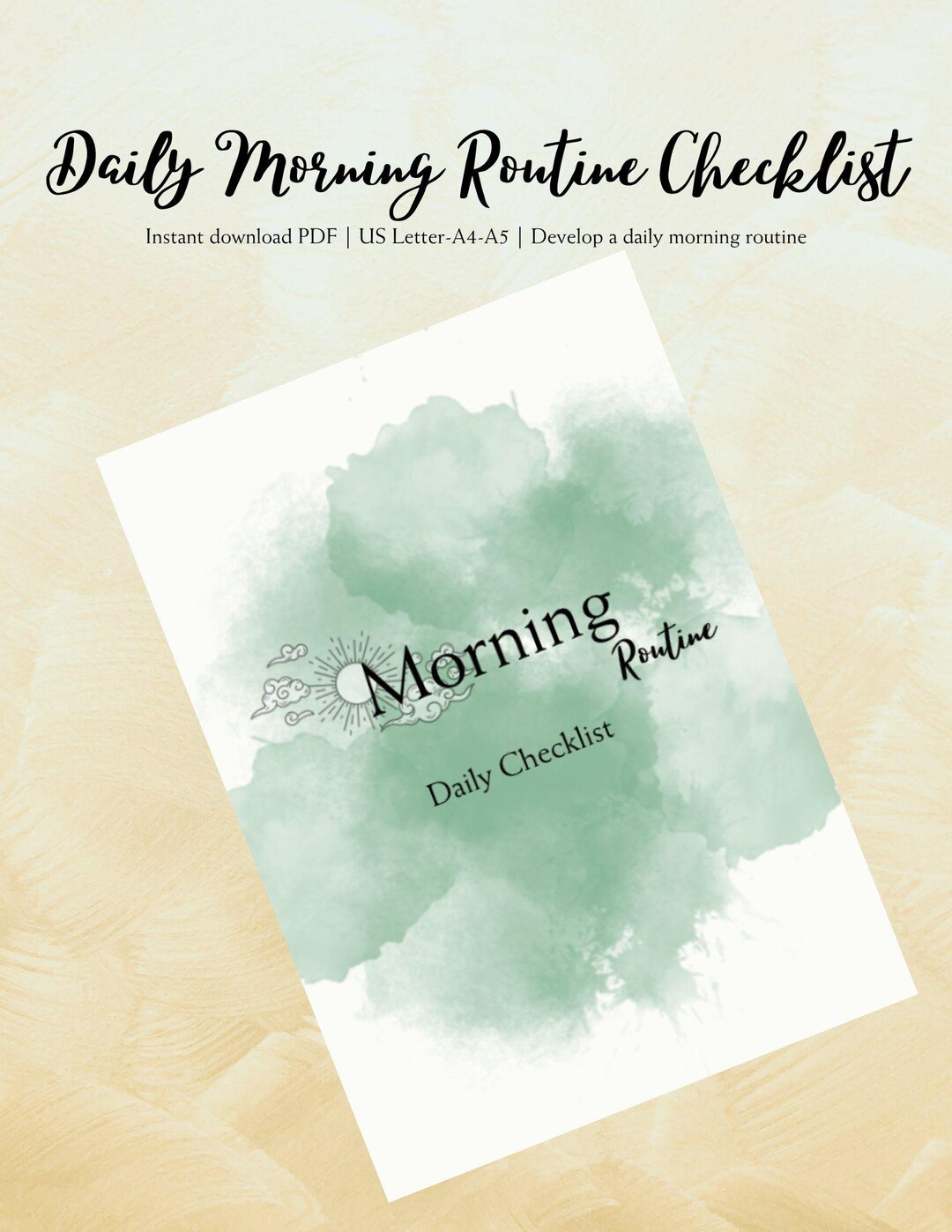 Morning Routine Checklist, Printable Checklist for Morning Routines ...