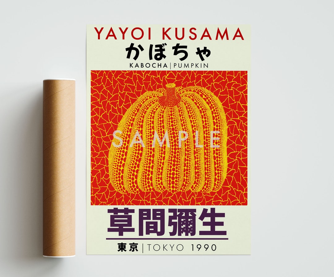 Yayoi Kusama, Pumpkin Exhibition Poster, Japan Art Exhibition Print ...