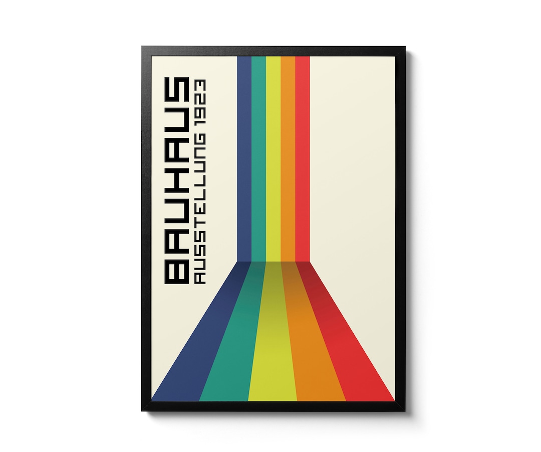 Bauhaus Line Break Print, Abstract Art Exhibition, Ausstellung Home ...