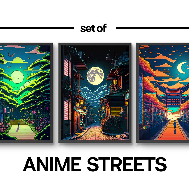 Arcade Posters Anime - Etsy UK
