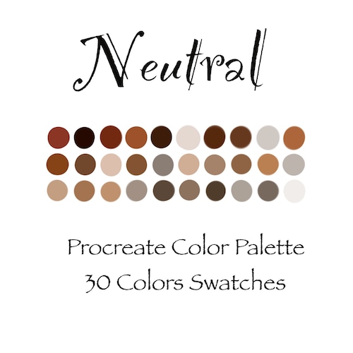 Earthy Tones Procreate Color Palette / Ipad Procreate Swatches | Etsy