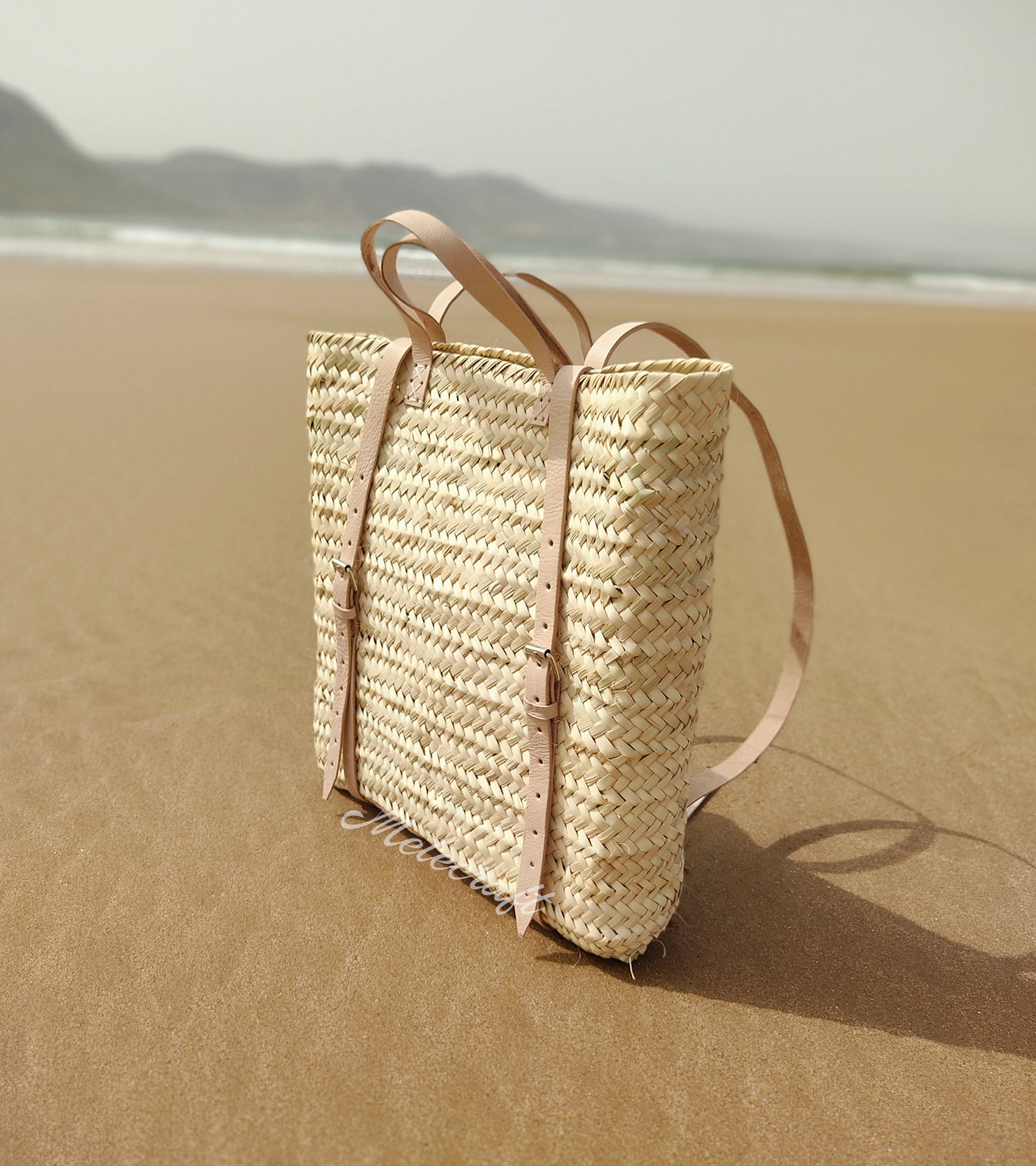 Straw Backpack Beach Backpack Straw Beach Backpack - Etsy