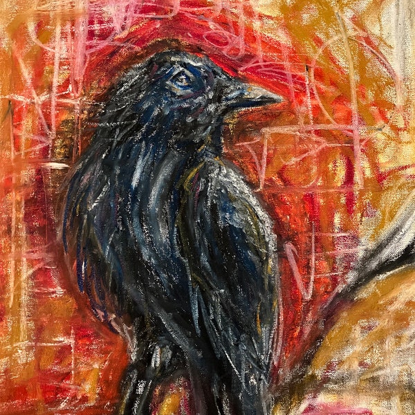 Crow Raven Art - Etsy