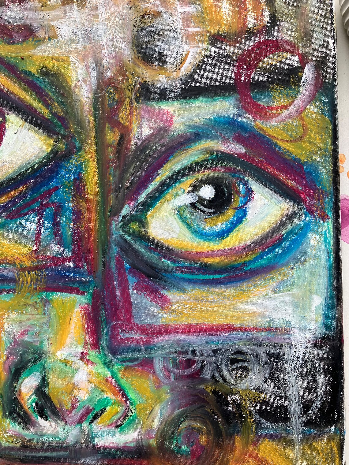 Original Artwork, Oil Pastel, Abstract Artist, Collectible Art, Gallery ...