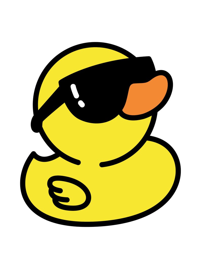 Rubber Duck Clipart, Duck Artwork - Etsy