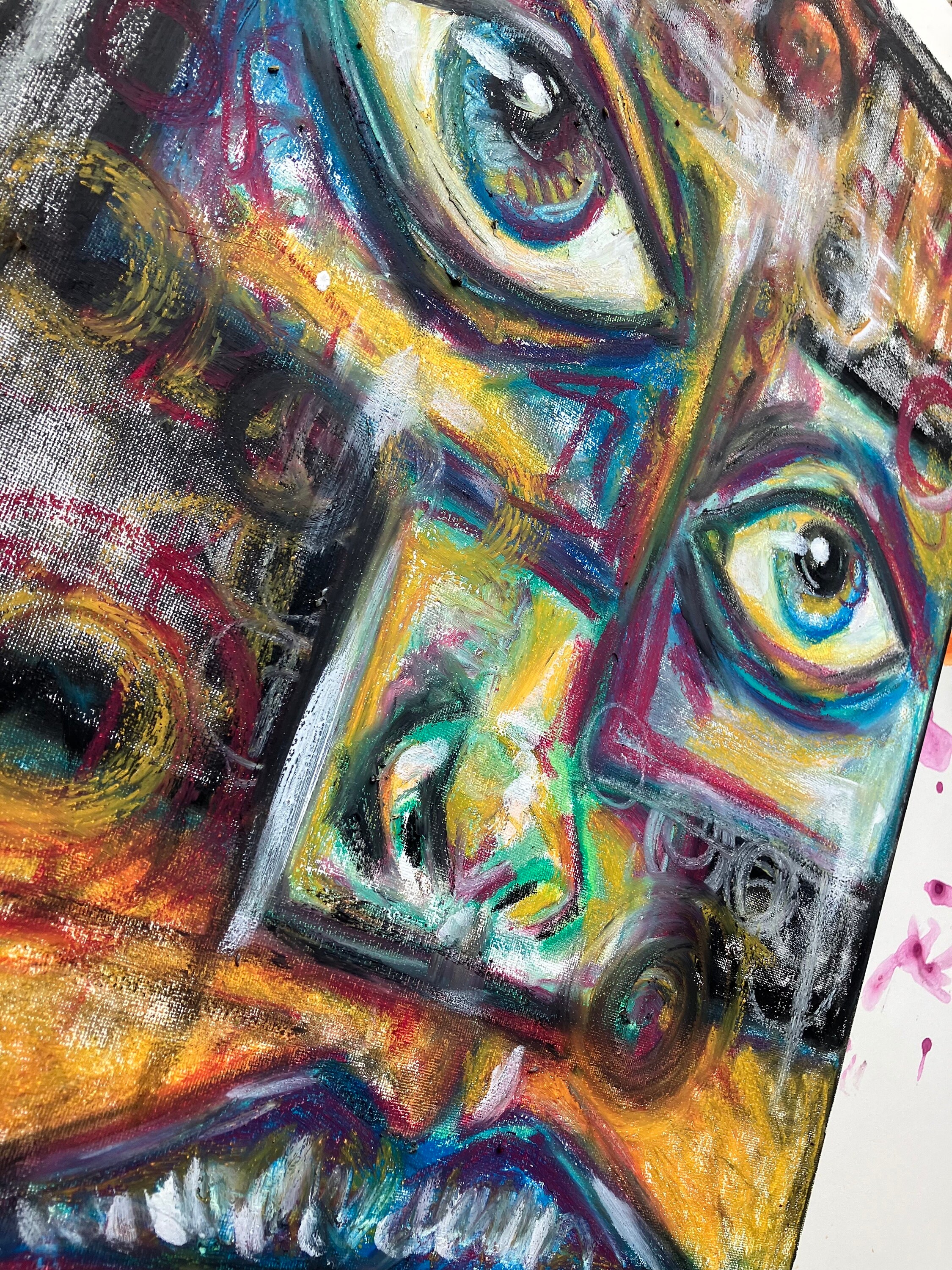 Original Artwork, Oil Pastel, Abstract Artist, Collectible Art, Gallery ...