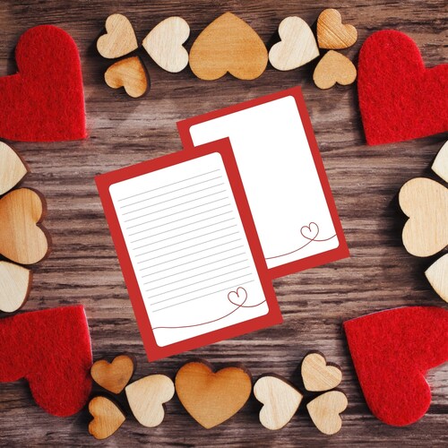 Printable Heart Valentines Day/ Anniversary Letter Writing - Etsy