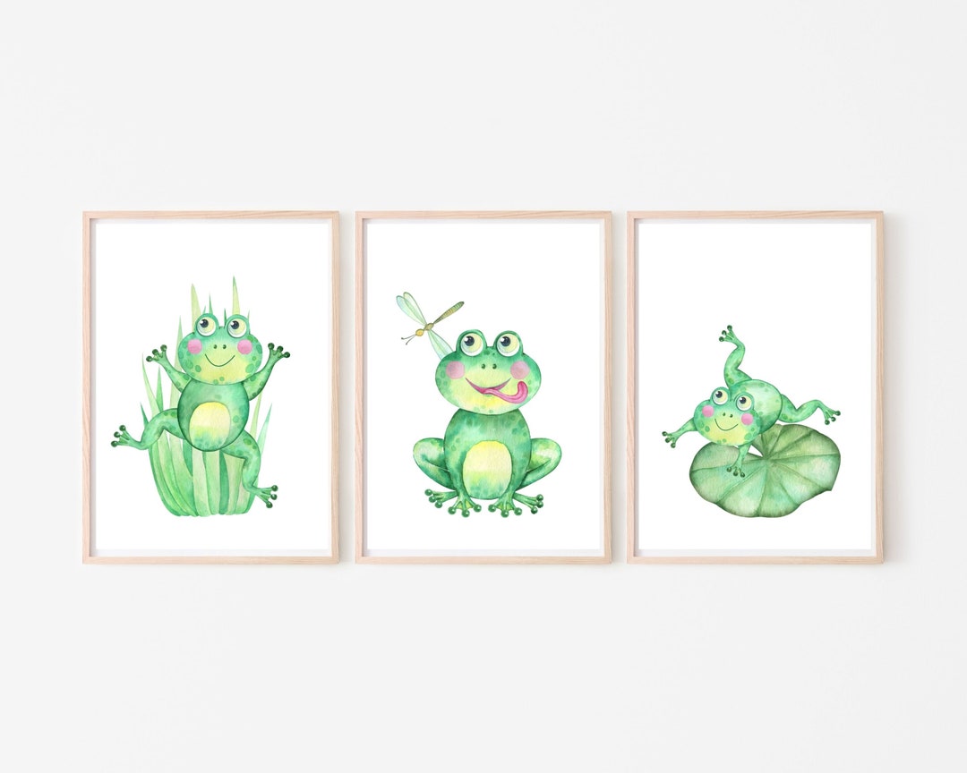 Frog Print, Frog Nursery Decor, Frog Baby Decor, Frog Poster, Frog ...