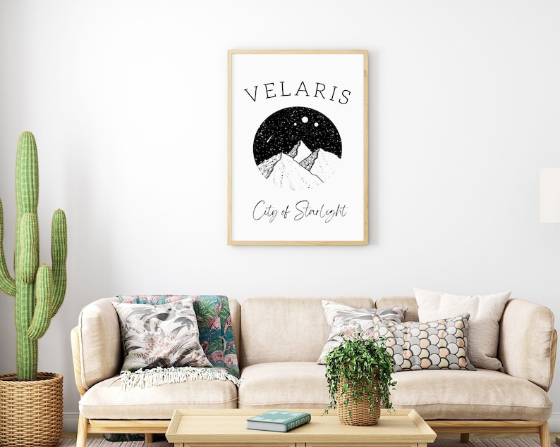 Velaris Print Velaris Aesthetic Art Set City of Starlight Subtle ...