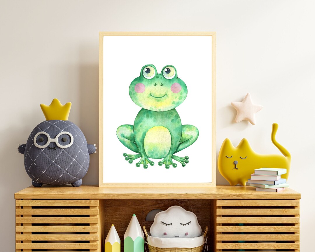 Frog Print, Frog Nursery Decor, Frog Baby Decor, Frog Poster, Frog ...