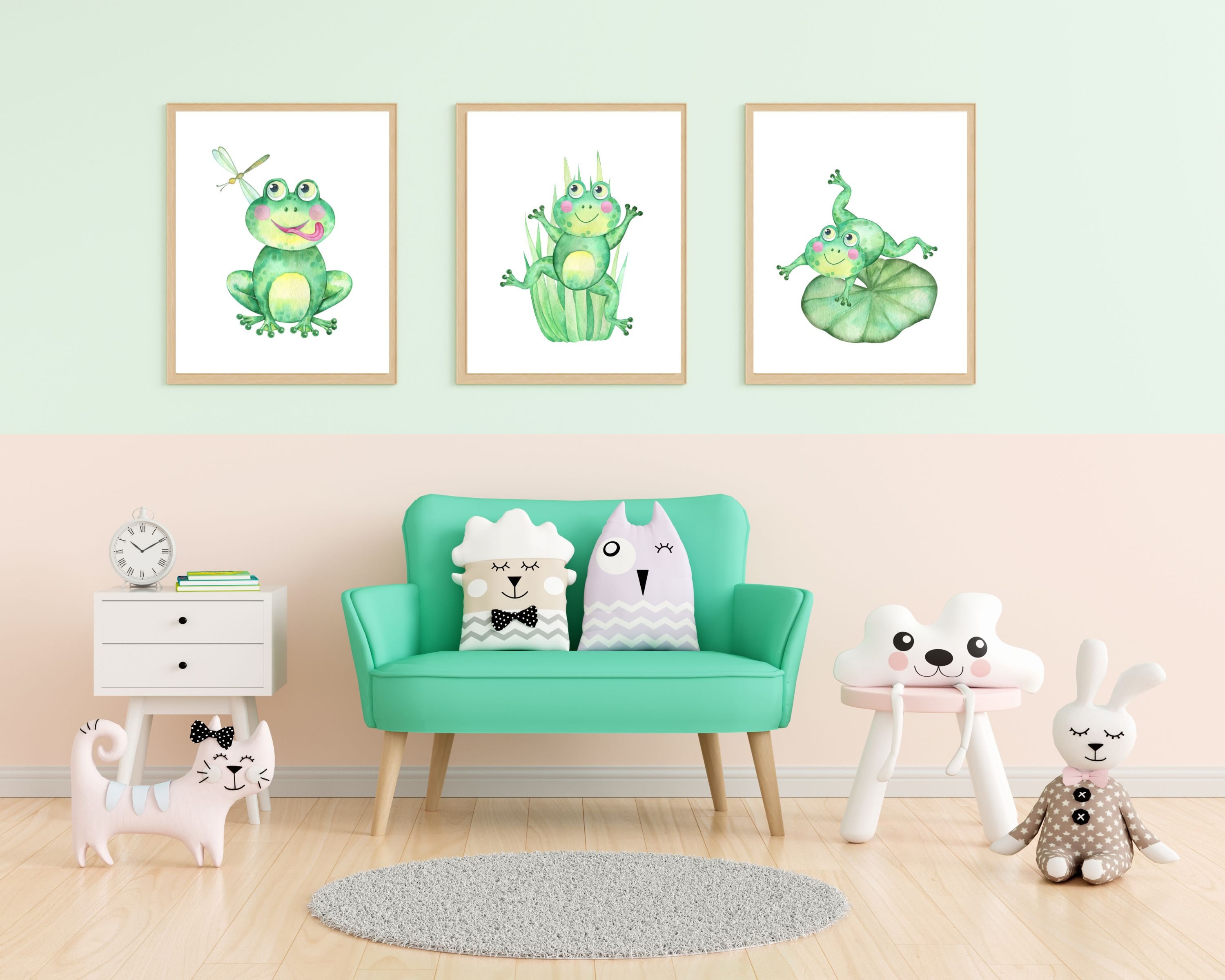 Frog Print, Frog Nursery Decor, Frog Baby Decor, Frog Poster, Frog ...