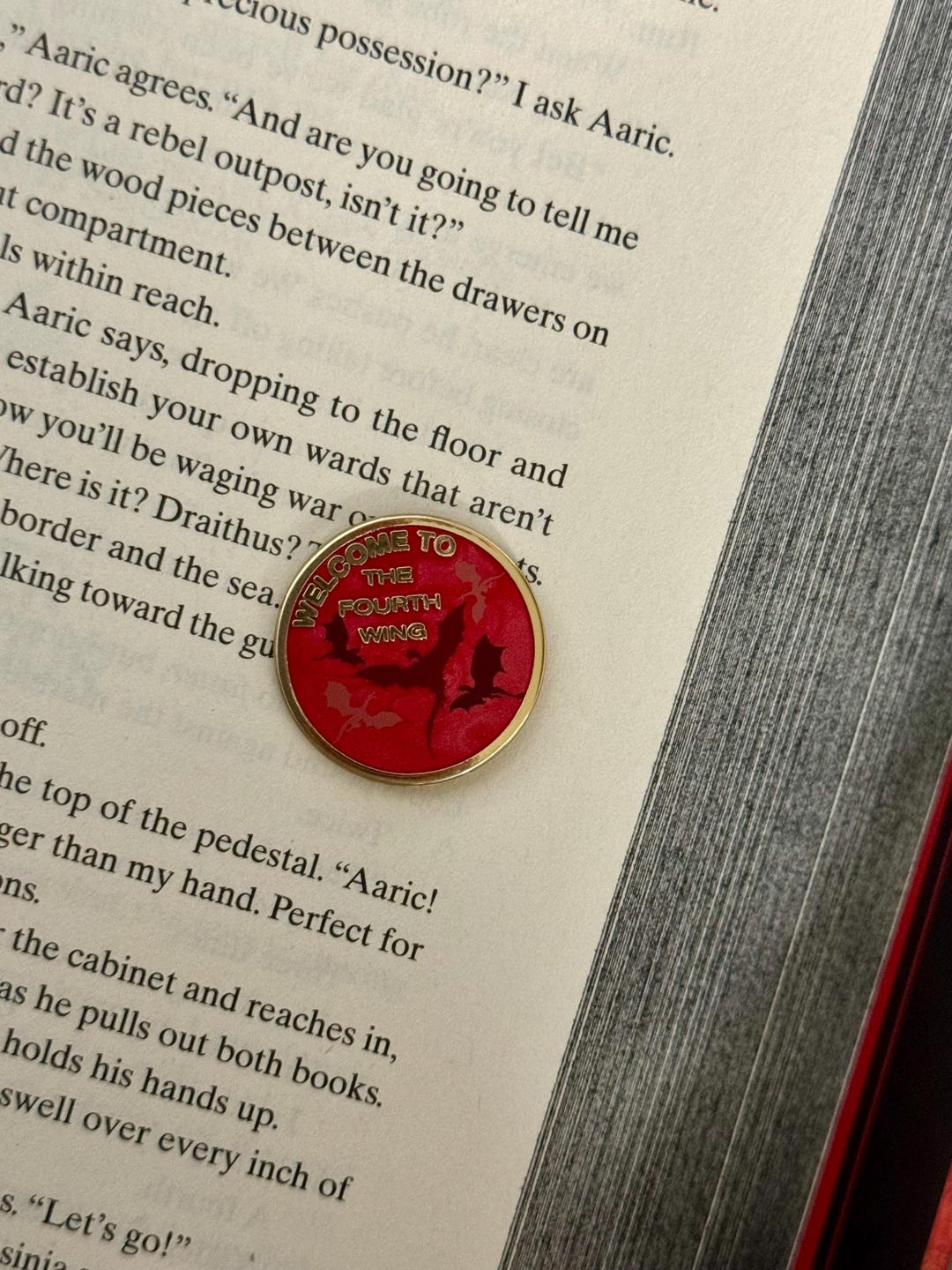 Fourth Wing Enamel Pin - Fourth Wing Merch, Iron Flame Merch, Rebecca ...