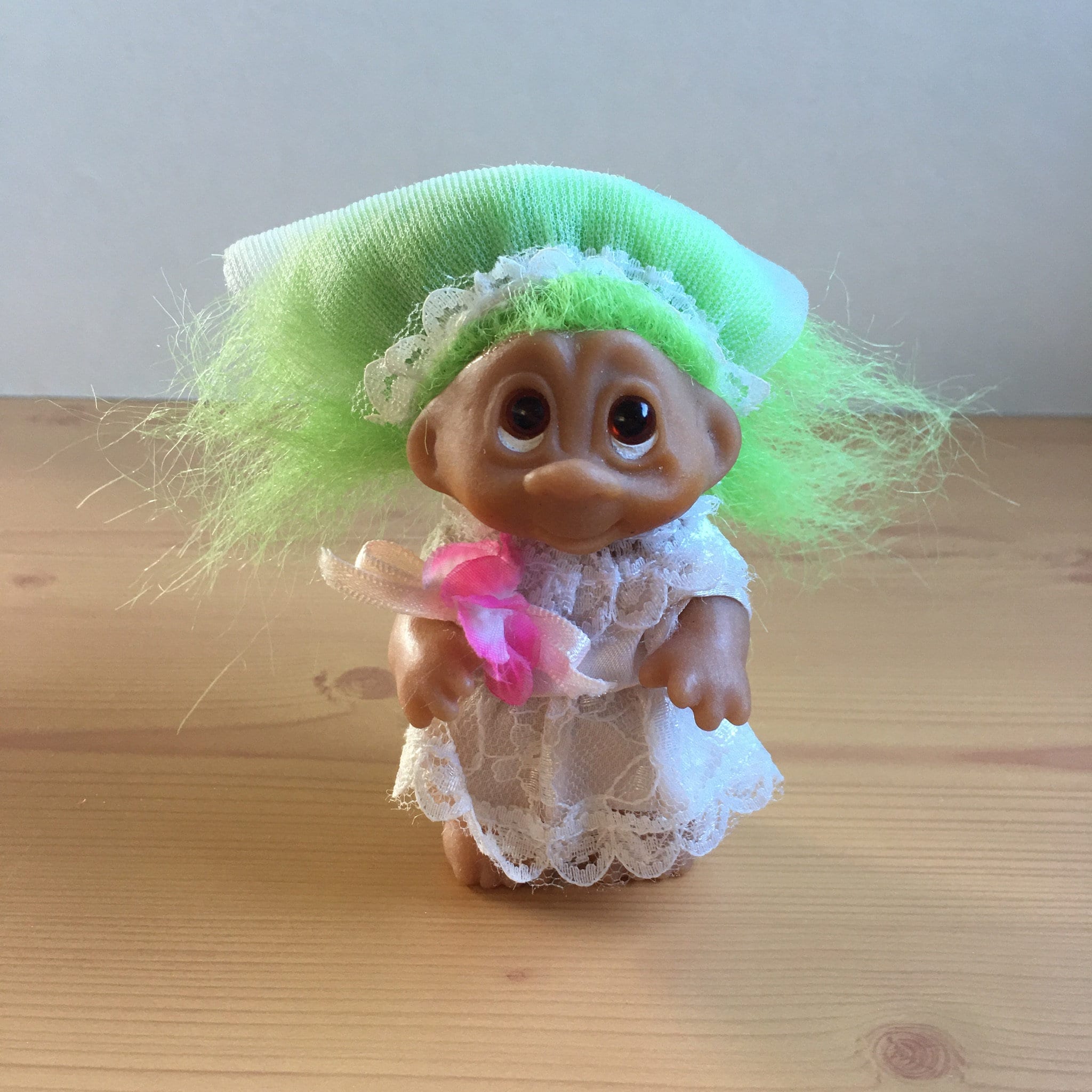 Dam Troll Bride Troll in Dress With Green Hair Vintage - Etsy Canada
