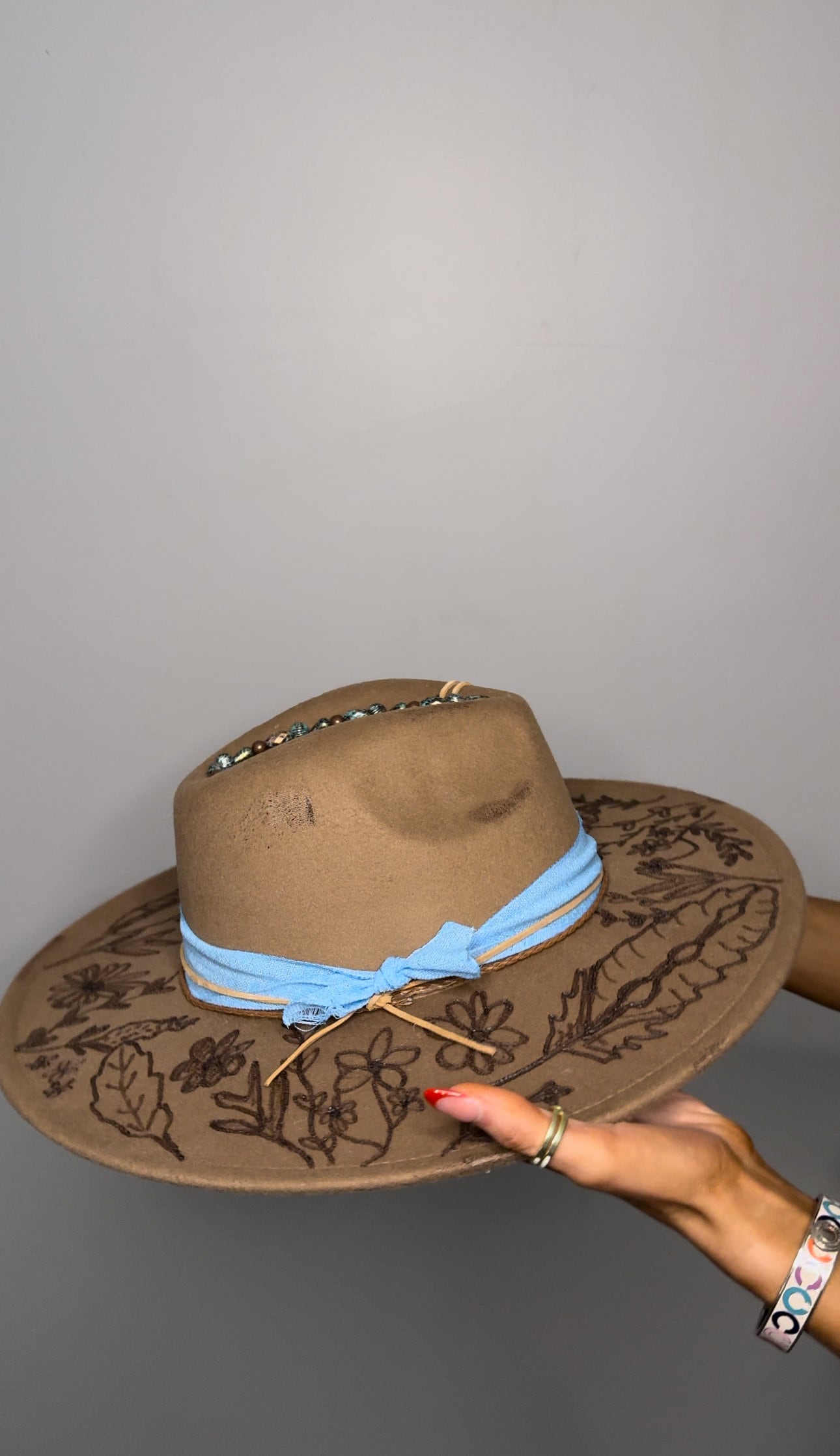 Blue Ribbon Wrangler Flat Brim Hat - Etsy