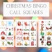 Printable Christmas Bingo Holiday Games Party Games - Etsy
