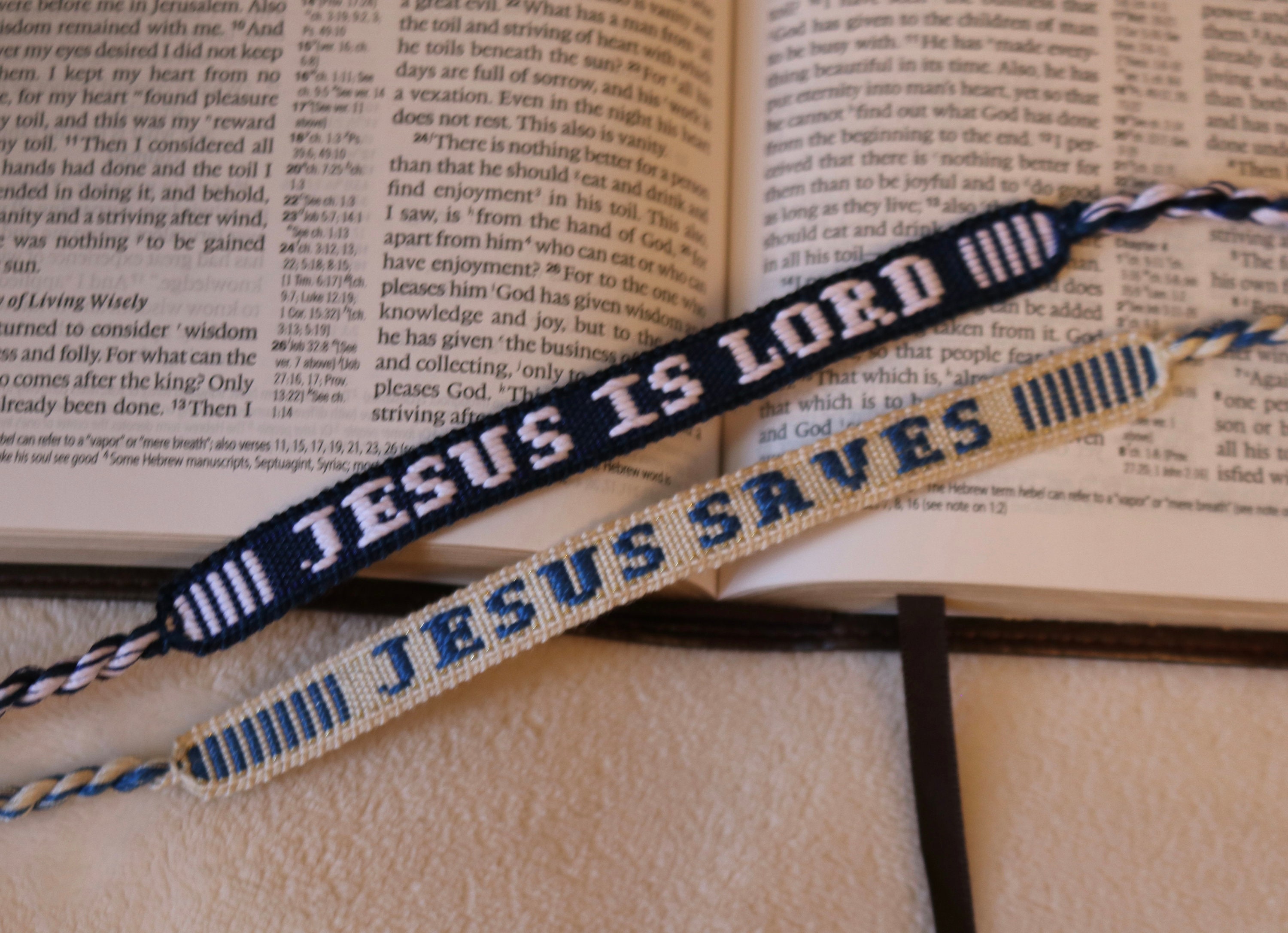 Jesus Bracelets Handwoven Christian String Bracelets - Etsy