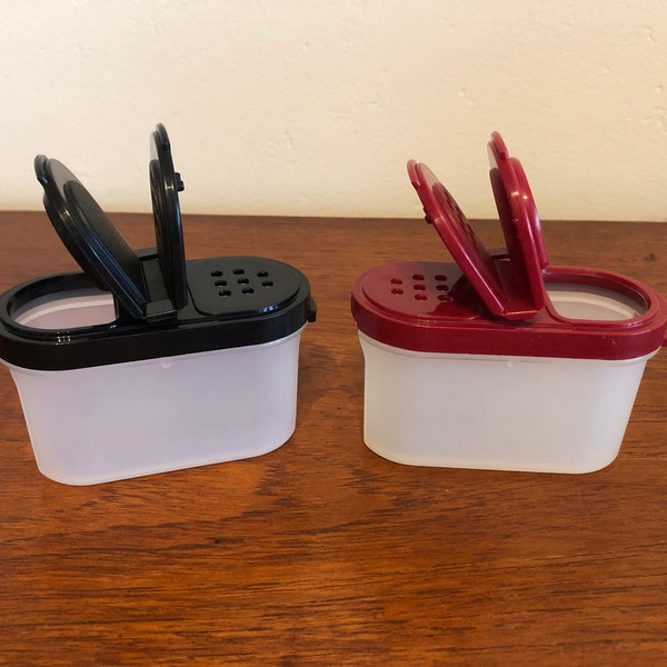 Tupperware Salt and Pepper Shakers Lids - Etsy
