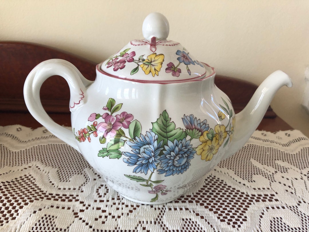 Vintage SPODE Teapot in the 'romany' Pattern, Imperialware Floral ...
