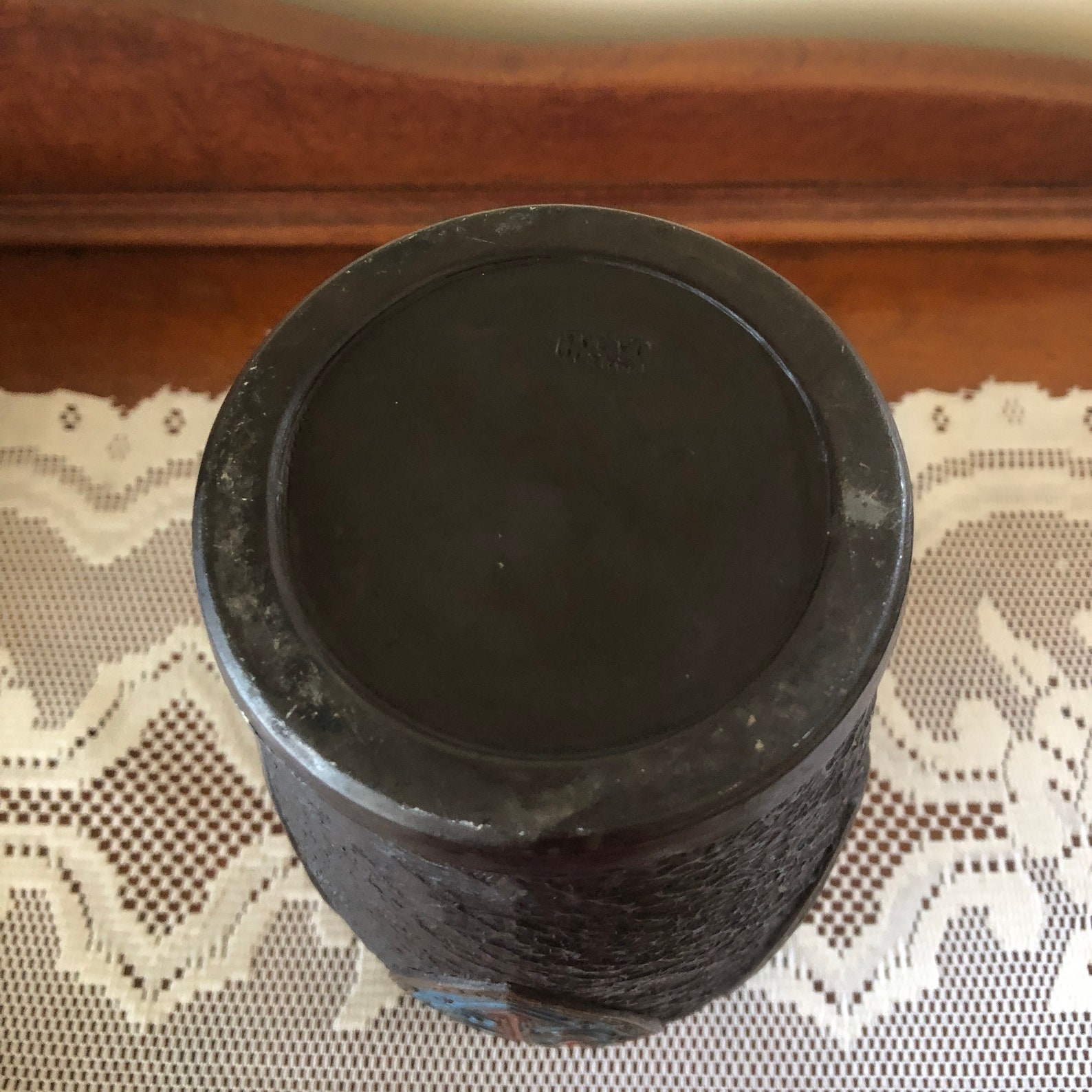 Antique Japanese Tokanabe Pottery Vase Hand Painted Raised - Etsy