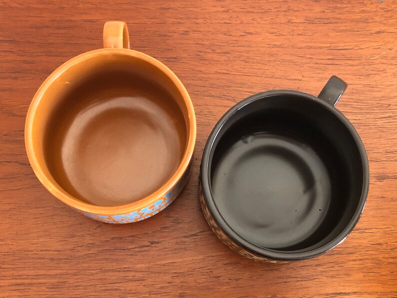 Vintage Stoneware Mugs Featuring Iconic 1970s Soup and - Etsy