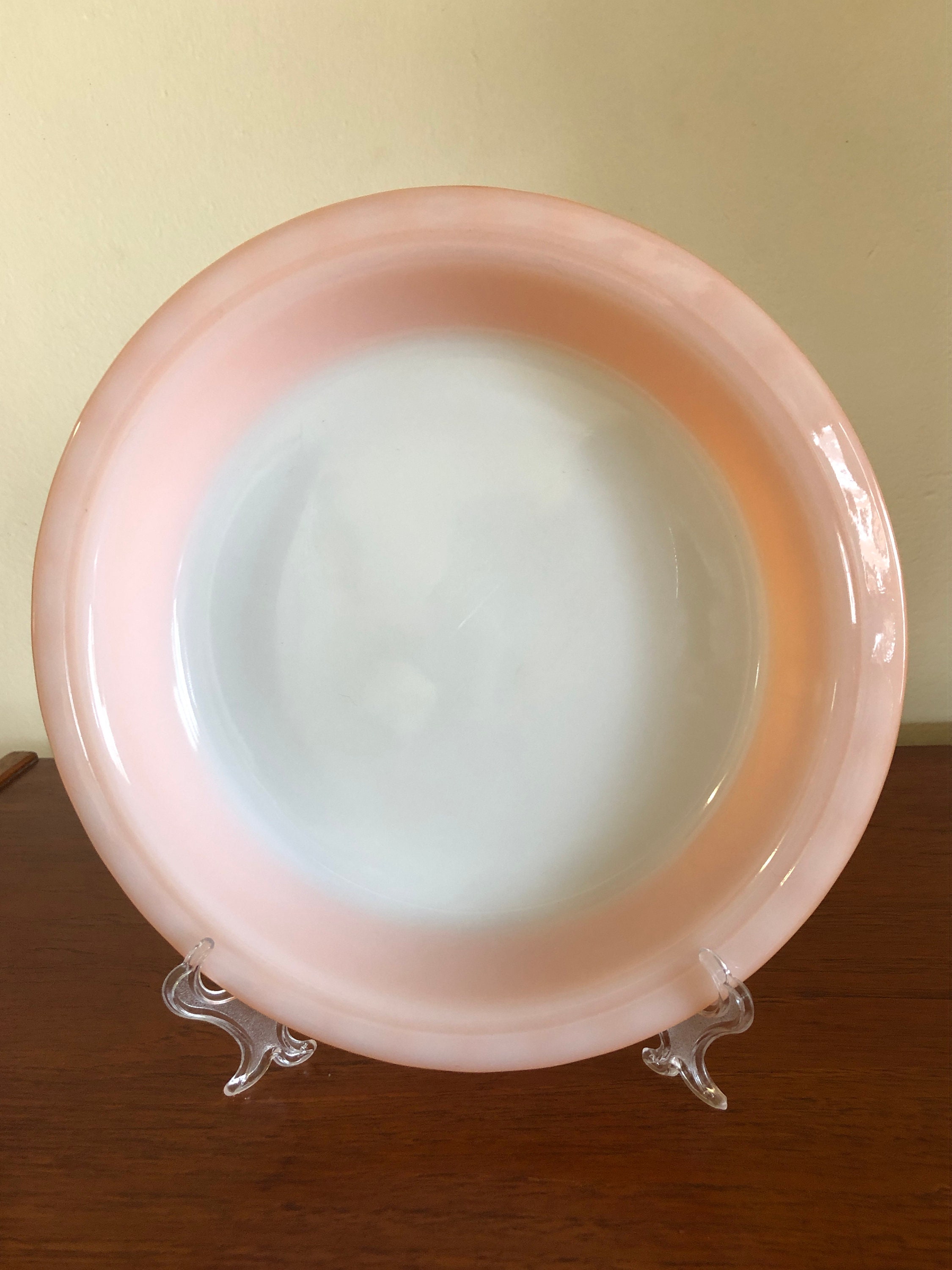 Vintage Pie Dish by Pyrex Ovenware, Orange and White Glass With ...