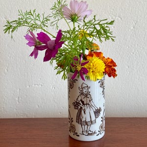 Vintage Ceramarte Schnapps Shot Glass Set Featuring Traditional Dutch ...