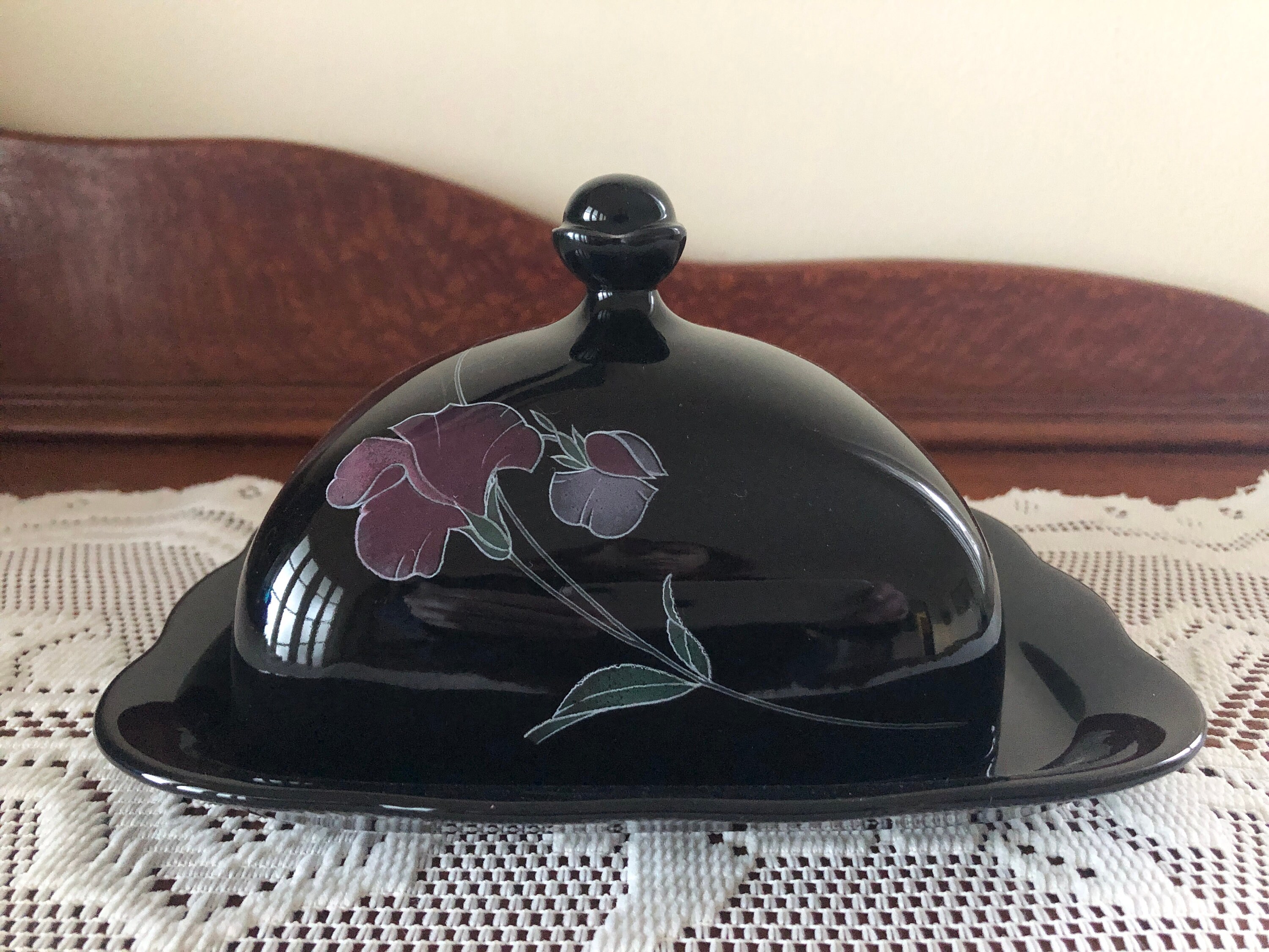 Vintage Mikasa Covered Butter Cheese Dish in the Rondo Tango - Etsy