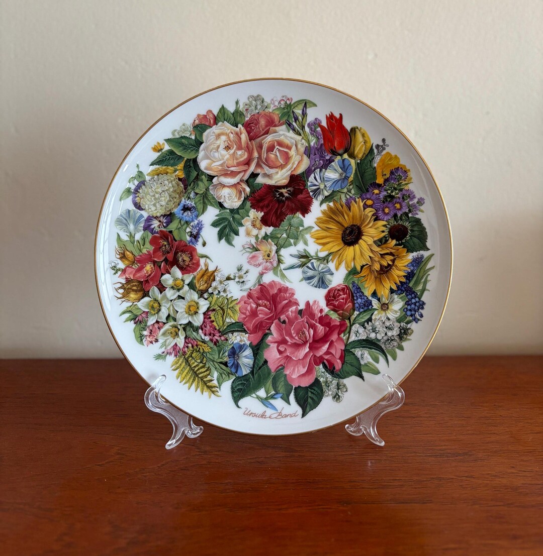Vintage Hutschenreuther Porcelain Wall Plate With Original Artwork by ...