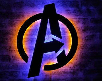 Avengers Logo Sign - Etsy