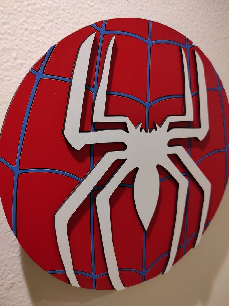 Spiderman Spiderman 3 Layer Sign Spiderman Wall Decor Kids - Etsy