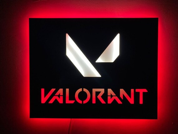 Valorant Led Sign Valorant Wall Decor Game Room Sign Gamer | Etsy