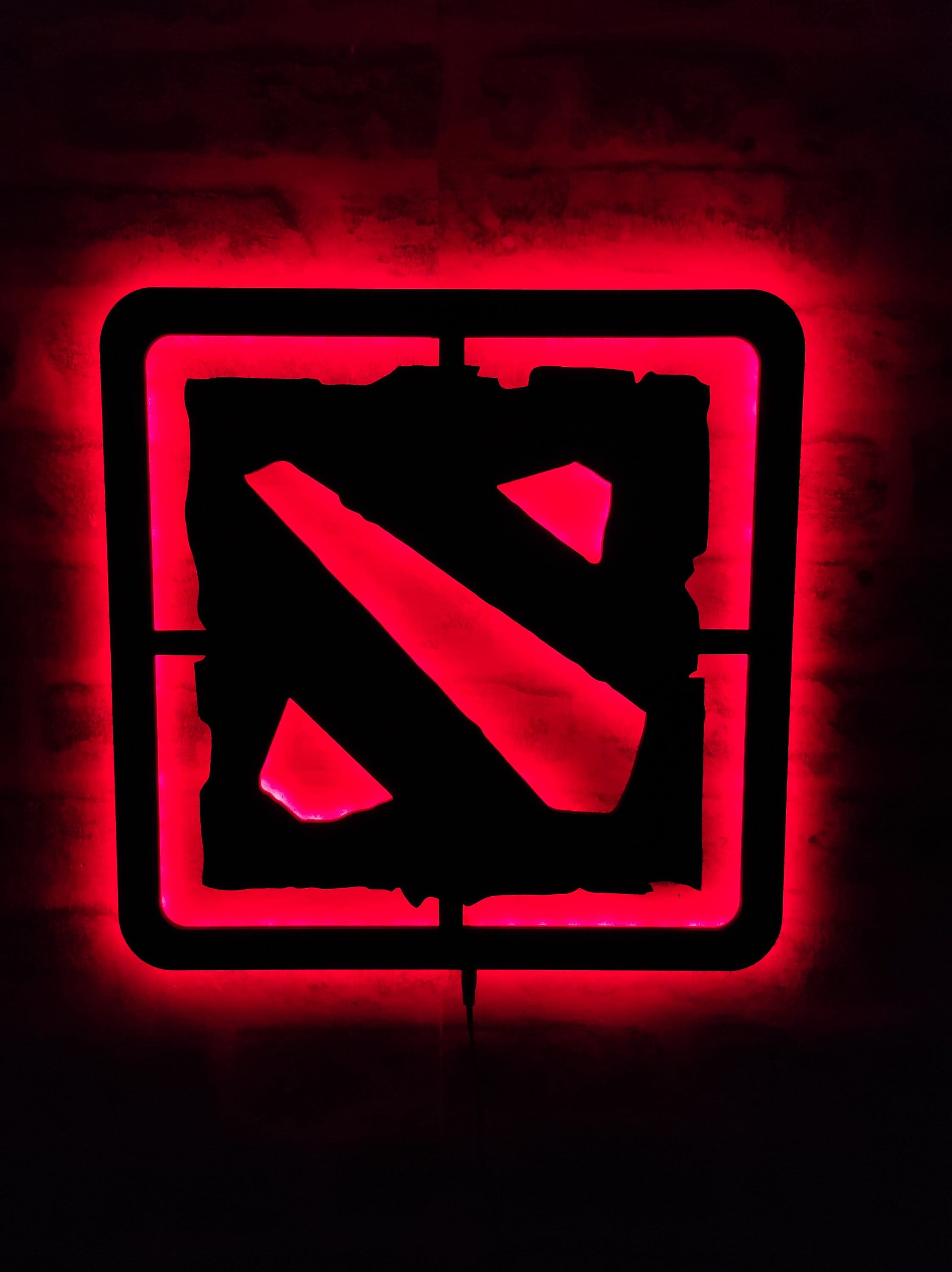 Dota Lighted Dota Logo Sign Gamer Room Decor Dota Neon - Etsy Australia