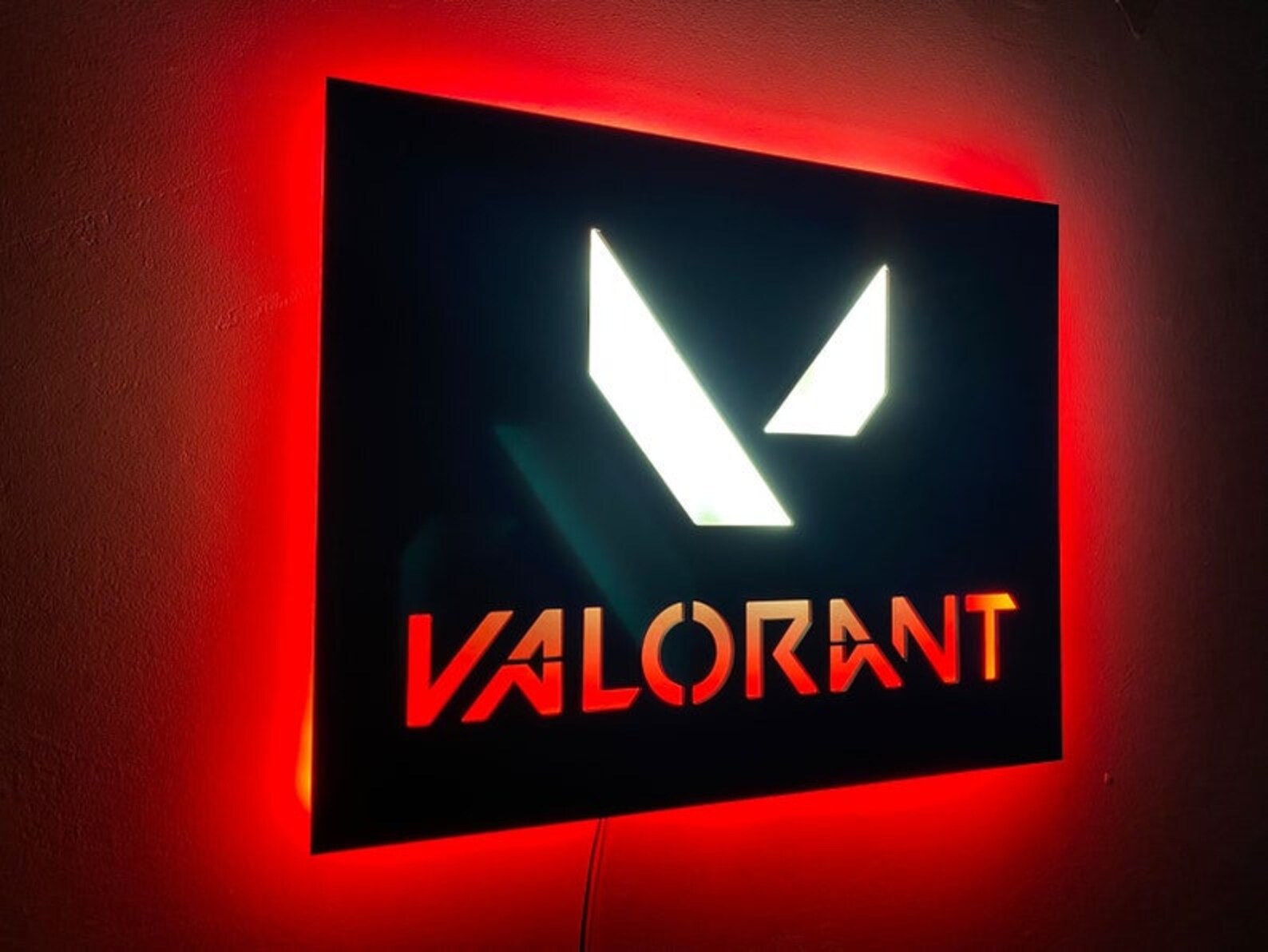 Valorant Led Sign Valorant Wall Decor Game Room Sign Gamer - Etsy