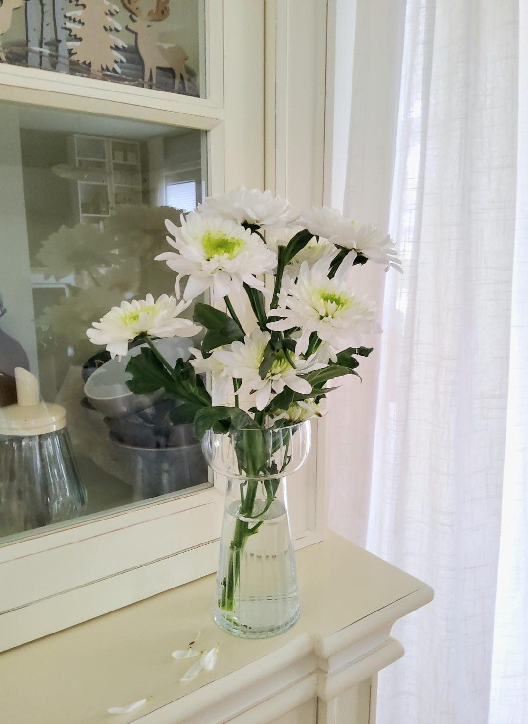 Chiseled Glass Vase for Bulbs or Flowers - Etsy