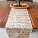 Custom Hand Written Table Runner Wedding Kraft Paper Table Runner ...