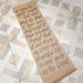 Custom Hand Written Table Runner Wedding Kraft Paper Table Runner ...