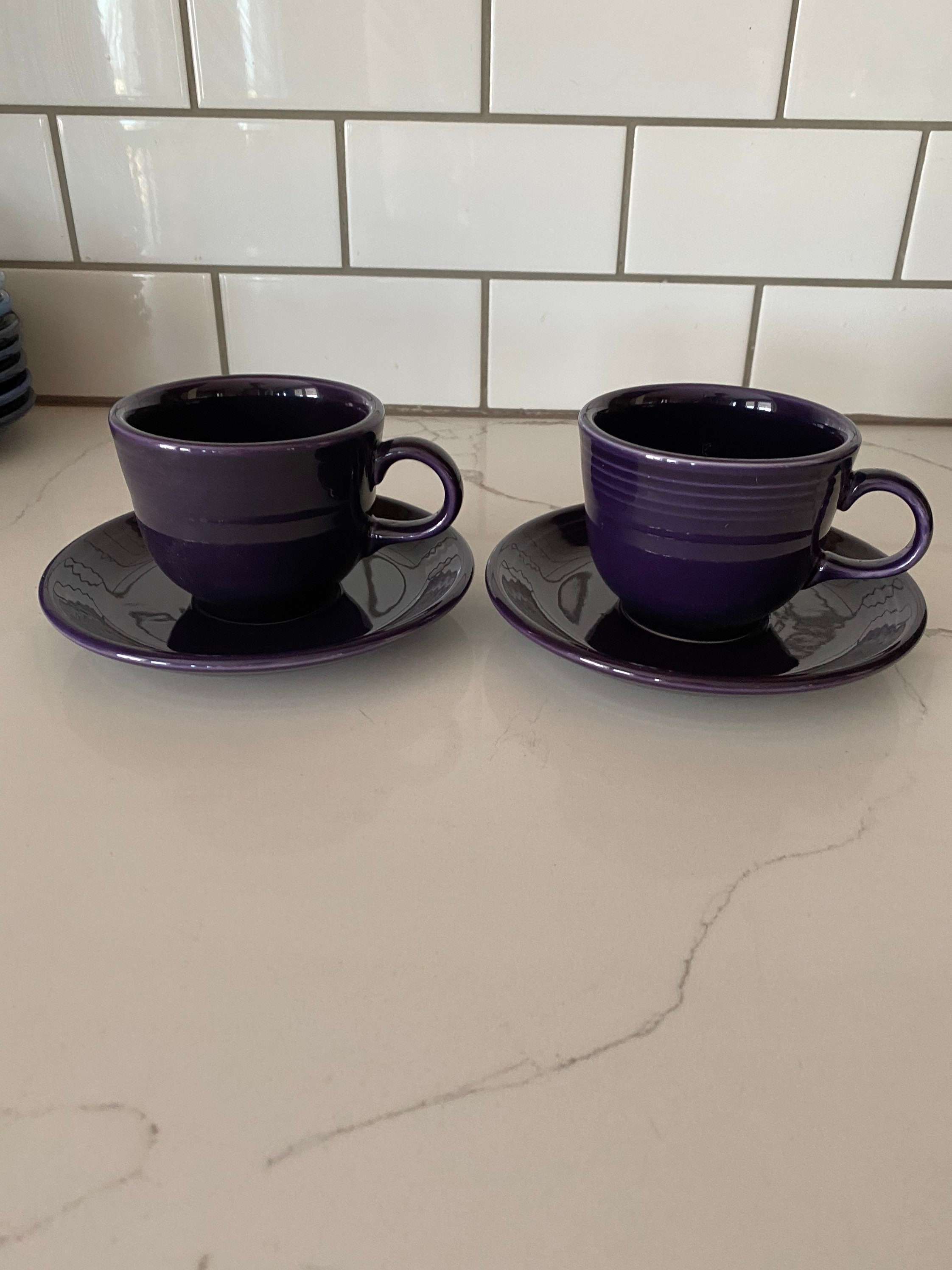 Fiestaware Cup/ Saucers Reclaimed Assorted Colors All - Etsy