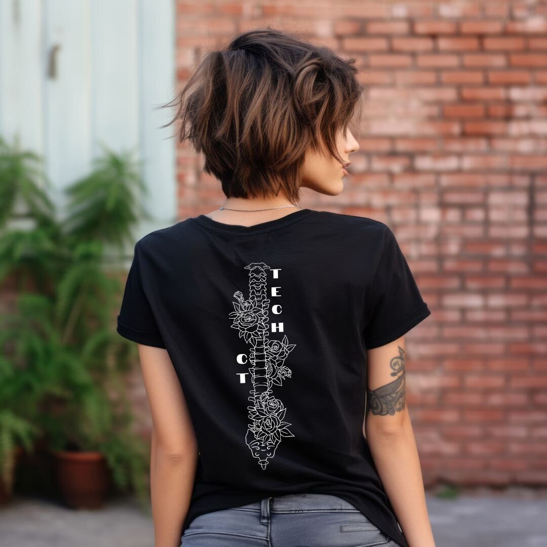 Radiology Spine Tee, CT Tech Shirt, CT Technologist, Rad Tech Week ...