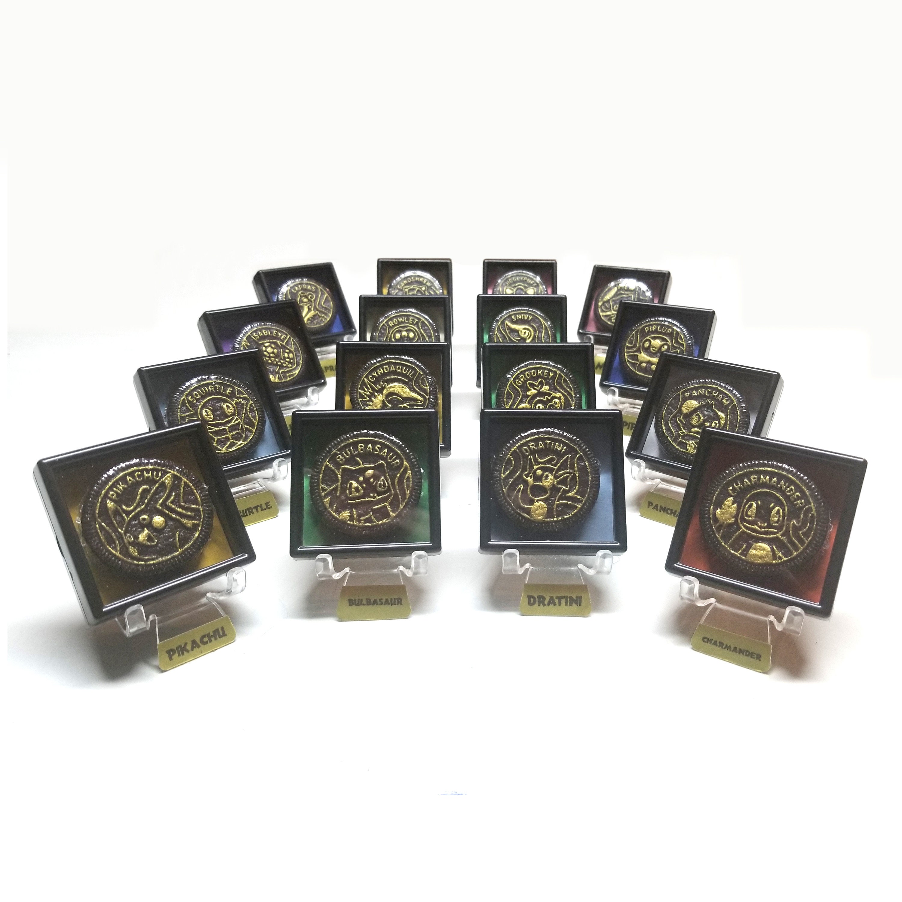 Golden Highlighted Limited Edition Rare Pokemon Oreo Set Including Mew ...