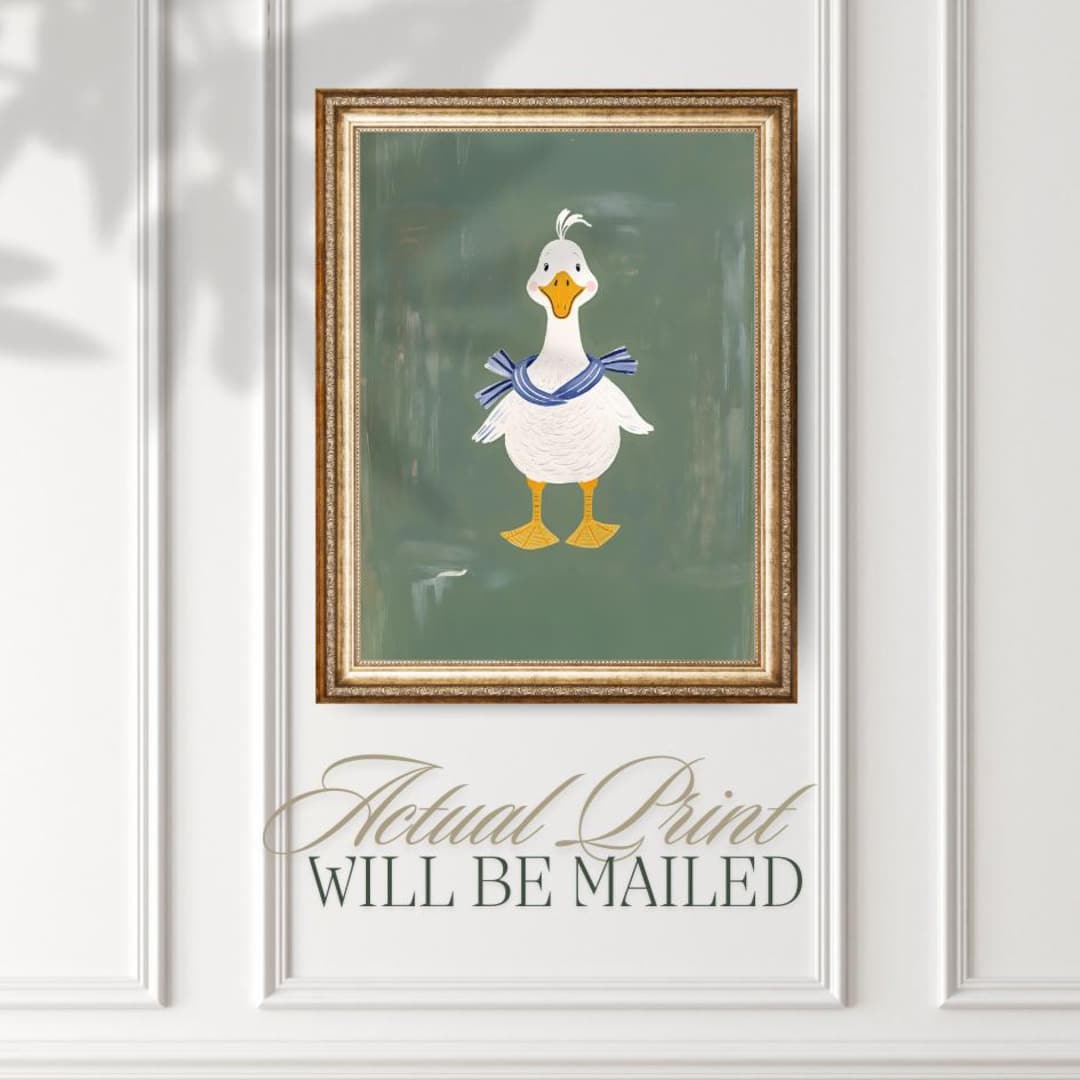 Print of Silly Goose | Acrylic Art | Nursery Wall Art | Whimsical ...