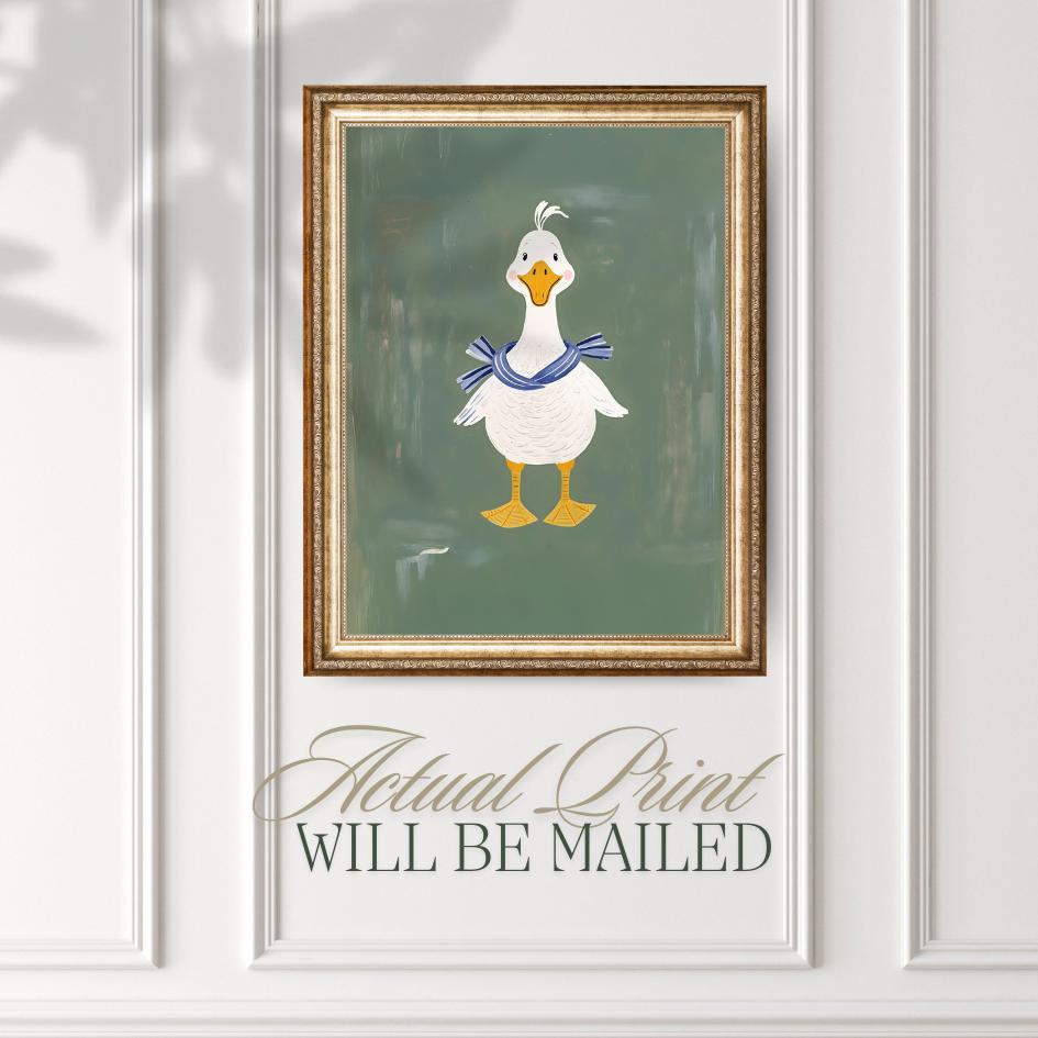 Print of Silly Goose | Acrylic Art | Nursery Wall Art | Whimsical ...