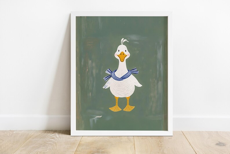 Print of Silly Goose | Acrylic Art | Nursery Wall Art | Whimsical ...