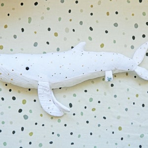 Mini White Whale - Ocean Stuffed Animal - Handmade Plushie Albino ...