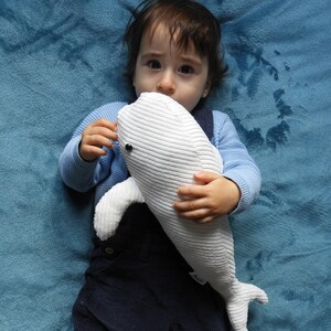 Handmade Big Stuffed Beluga Whale - White Beluga Plushie - Artic and ...