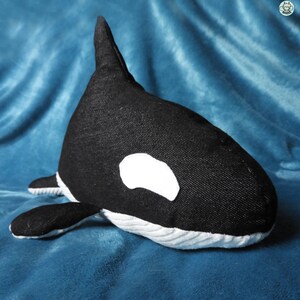 Big Stuffed Orca Toy - Ocean Animal Killer Whale Plushie - Handmade ...