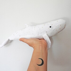 Mini White Whale - Ocean Stuffed Animal - Handmade Plushie Albino ...