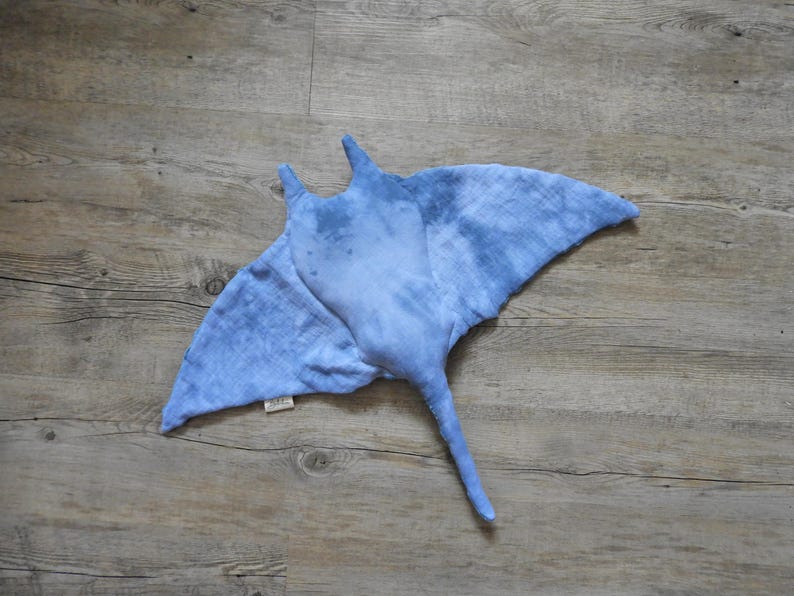 Personalized Stingray Plush – Ocean Toy With Tie-dye Muslin and Minky ...